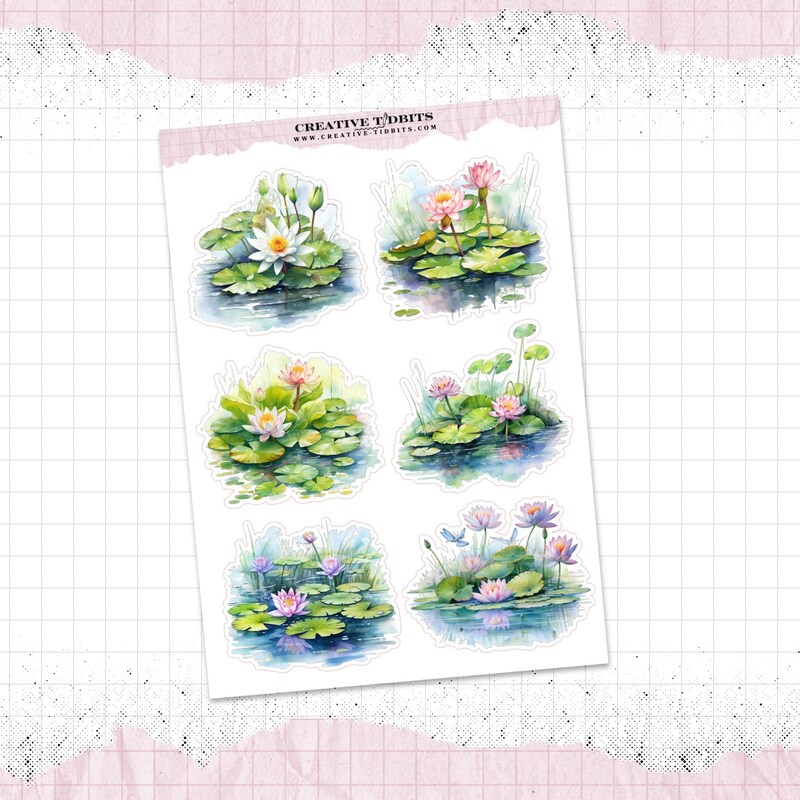 Lily Pad Sticker - Etsy