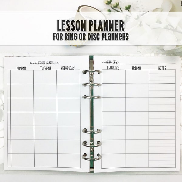 Disc Bound Teacher Planner - Etsy