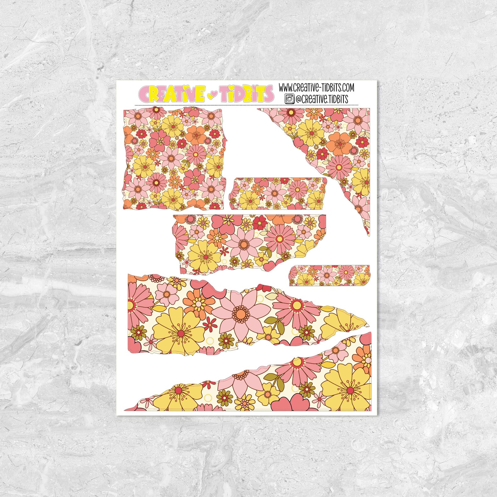 Retro Torn Pages Journaling Sticker Sheet Decorative Planner - Etsy