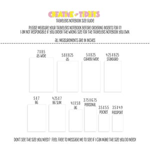 Budget Insert for Traveler's Notebooks - Printed Travelers Notebook ...