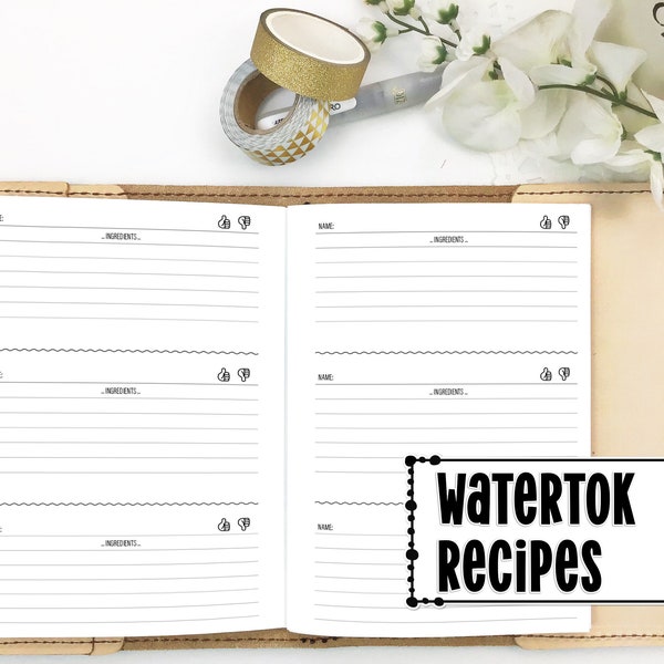 Watertok Recipe - Etsy