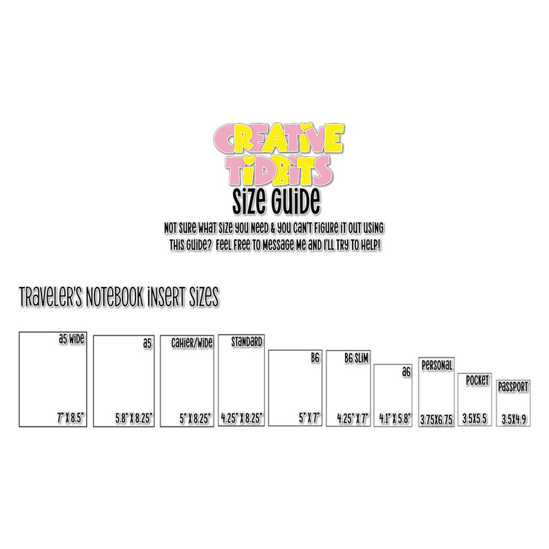 Self Care Daily Routine Tracker Printed Travelers Notebook - Etsy