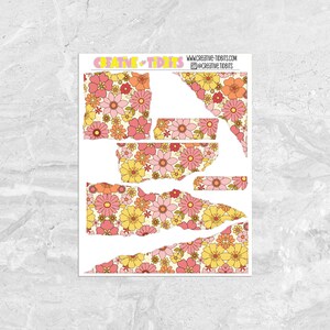 Retro Torn Pages Journaling Sticker Sheet Decorative Planner - Etsy