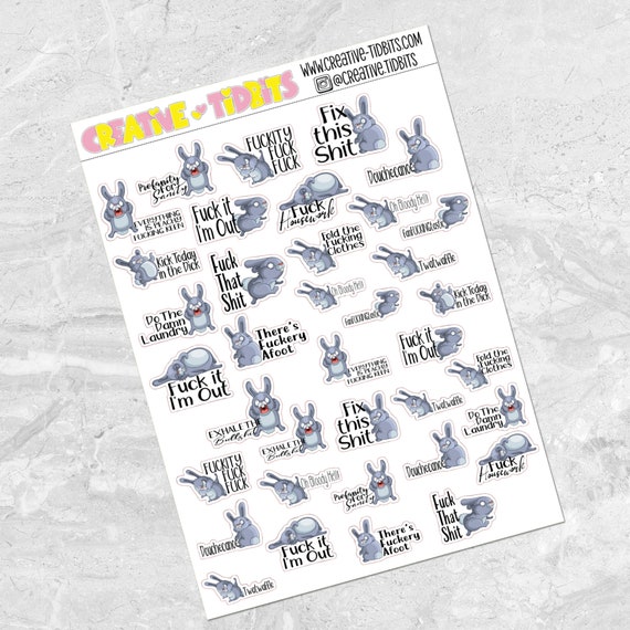 Profanity Stickers Snarky Planner Stickers Planner | Etsy