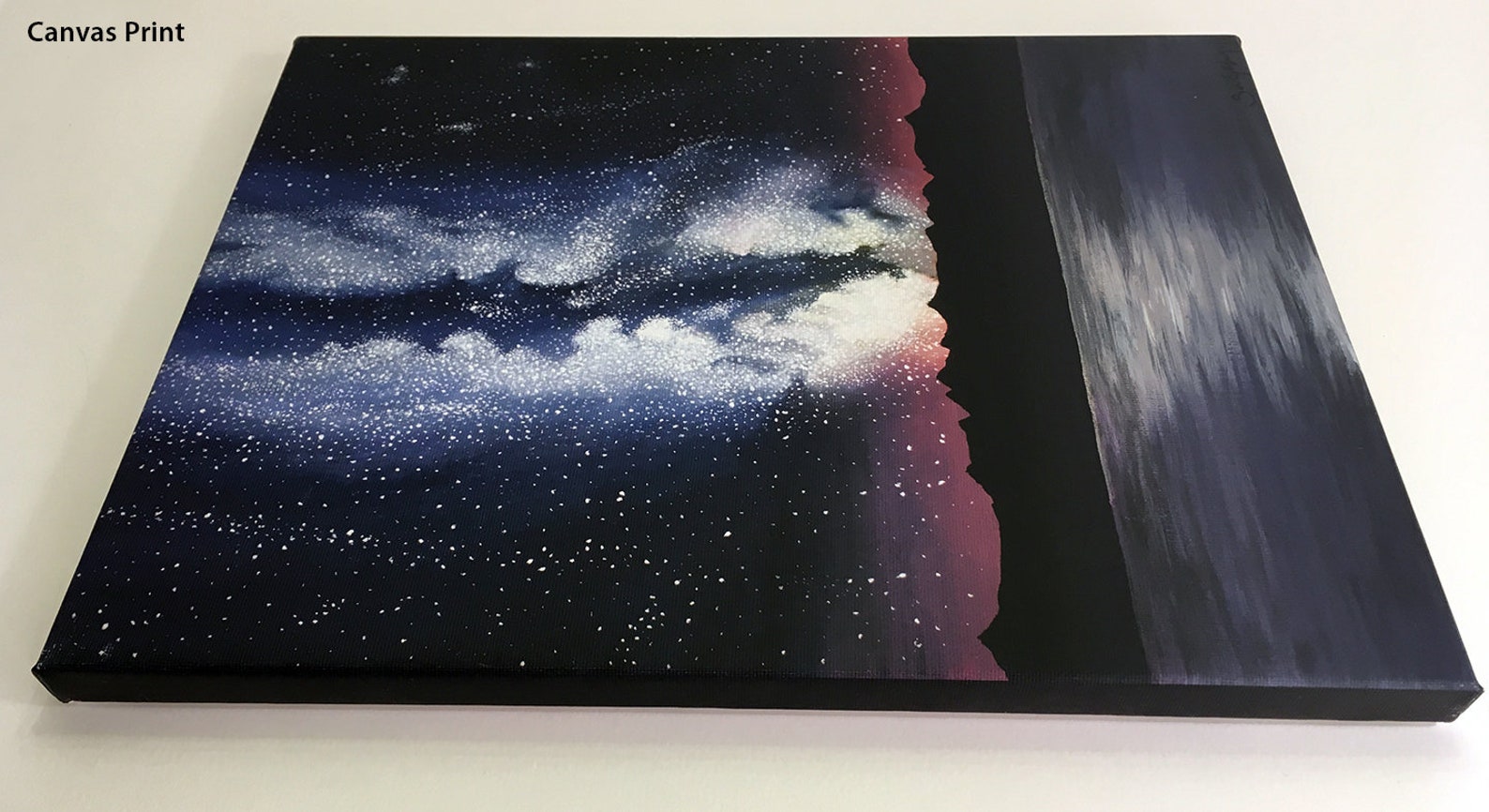 Milky Way Galaxy Art Space Stars Night Sky Painting Home - Etsy