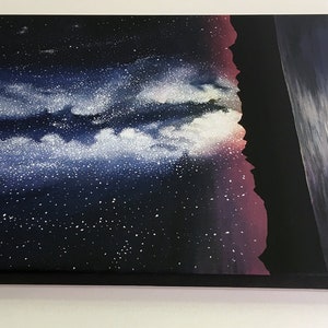 Milky Way Galaxy Art Space Stars Night Sky Painting Home - Etsy