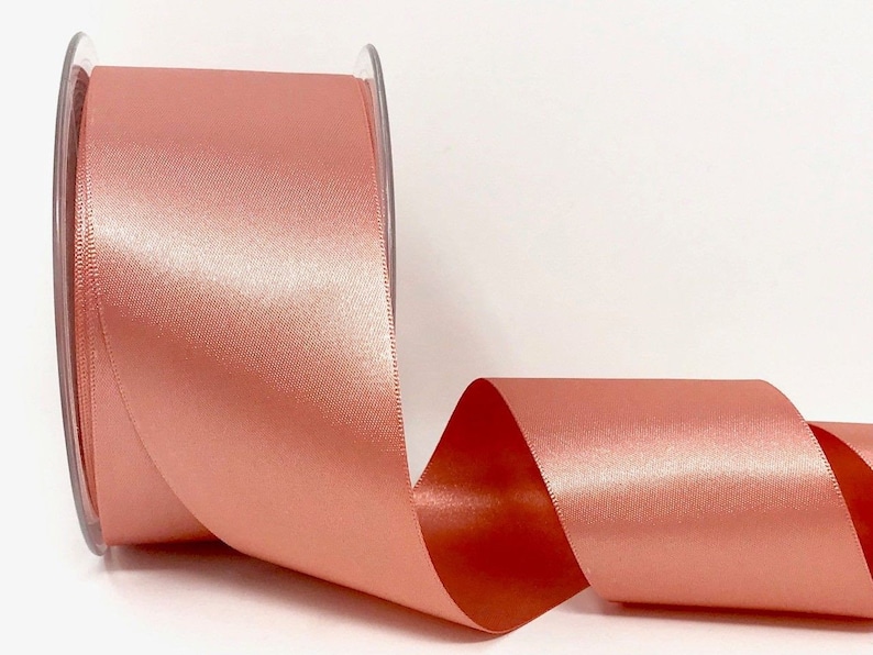 Rose Gold Ribbon I Satin Ribbon I Rose Gold Wedding Ribbon I - Etsy