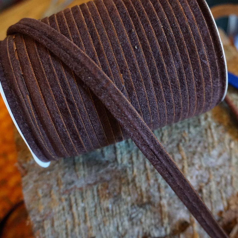 Luxury Faux Suede Piping Binding Cord Edge 10mm Bias Velvet Sewing ...
