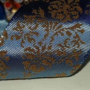 French Damask Wire Edged Wired Edge Ribbon, 1.5" Wide 15 Colours ...