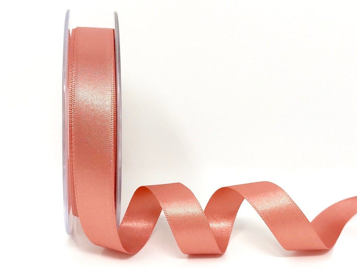 Rose Gold Ribbon I Satin Ribbon I Rose Gold Wedding Ribbon I - Etsy UK
