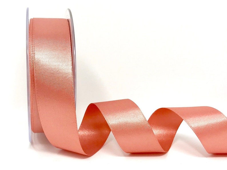 Rose Gold Ribbon I Satin Ribbon I Rose Gold Wedding Ribbon I - Etsy