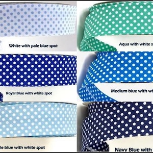 High Quality 70% Cotton Spotty Dotty Polka Dot Double Fold Bias Binding ...