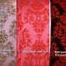 French Damask Wire Edged Wired Edge Ribbon, 1.5" Wide 15 Colours ...