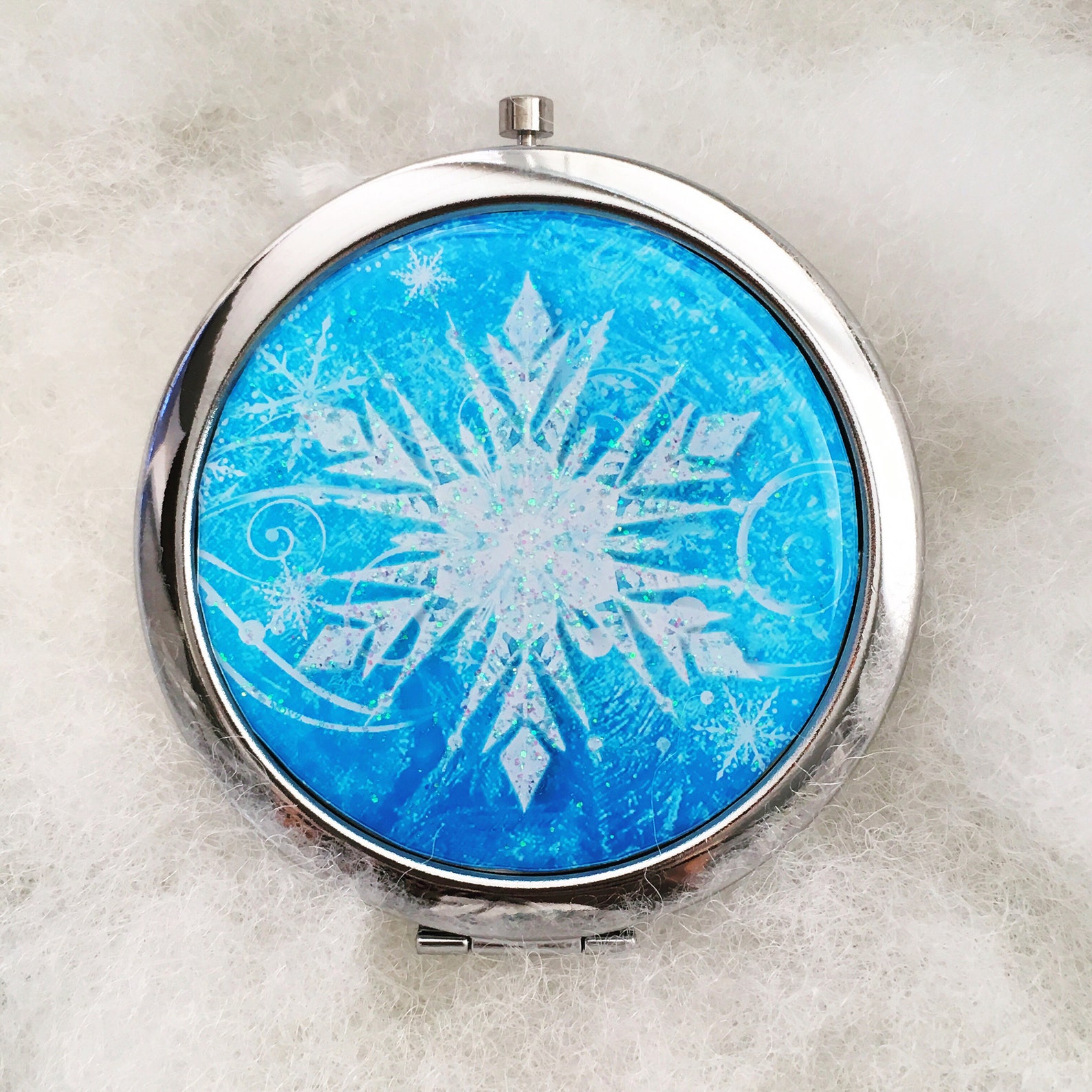 Frozen Snowflake Compact Mirror - Etsy