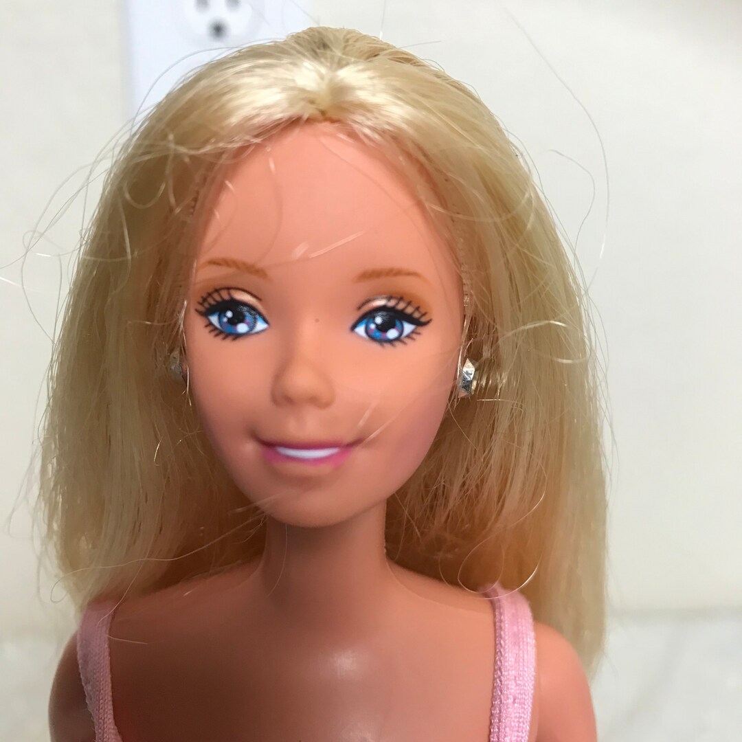 1976 Mattel Ballerina Barbie Blond Hair Blue Eyes Knees Bend 1966 Body ...