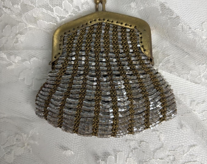Mid-century Modern Beaded Coin Purse Vintage - Etsy