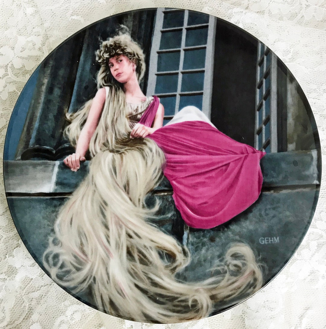German Fairy Tale Porcelain Plate Rapunzel Konigszelt Baveria 1982 ...