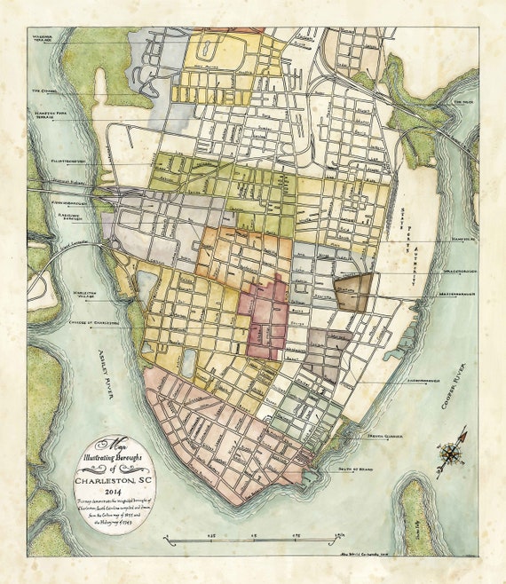 Map Of Downtown Charleston Restaurants