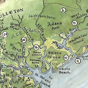 Lowcountry Ornithology Map, Birding Map, Lowcountry Map, Birdwatching ...