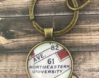 University Keychain | Etsy