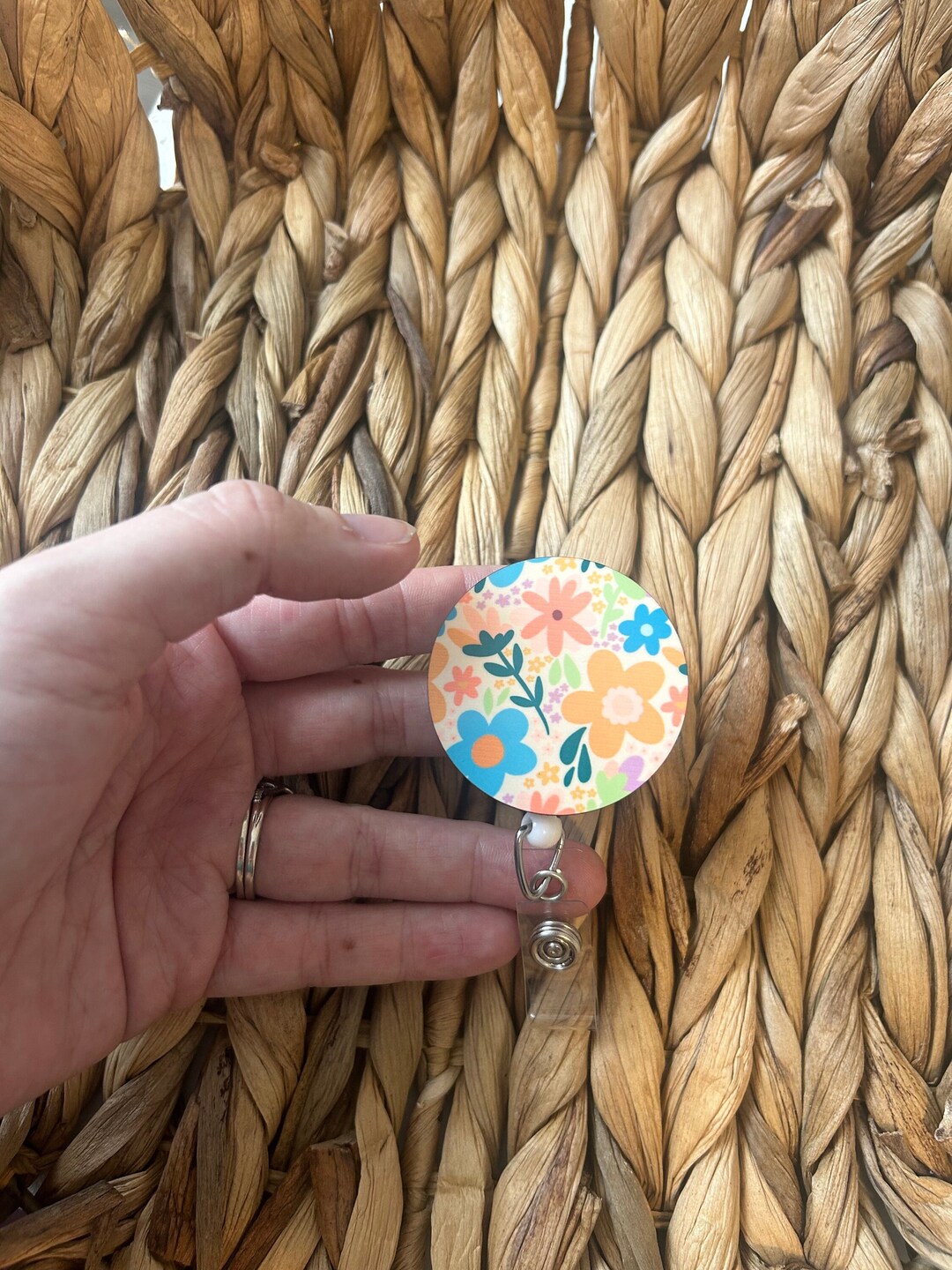 Spring Flowers Badge Reel Topper, Hard Board Badge Reel Topper ...