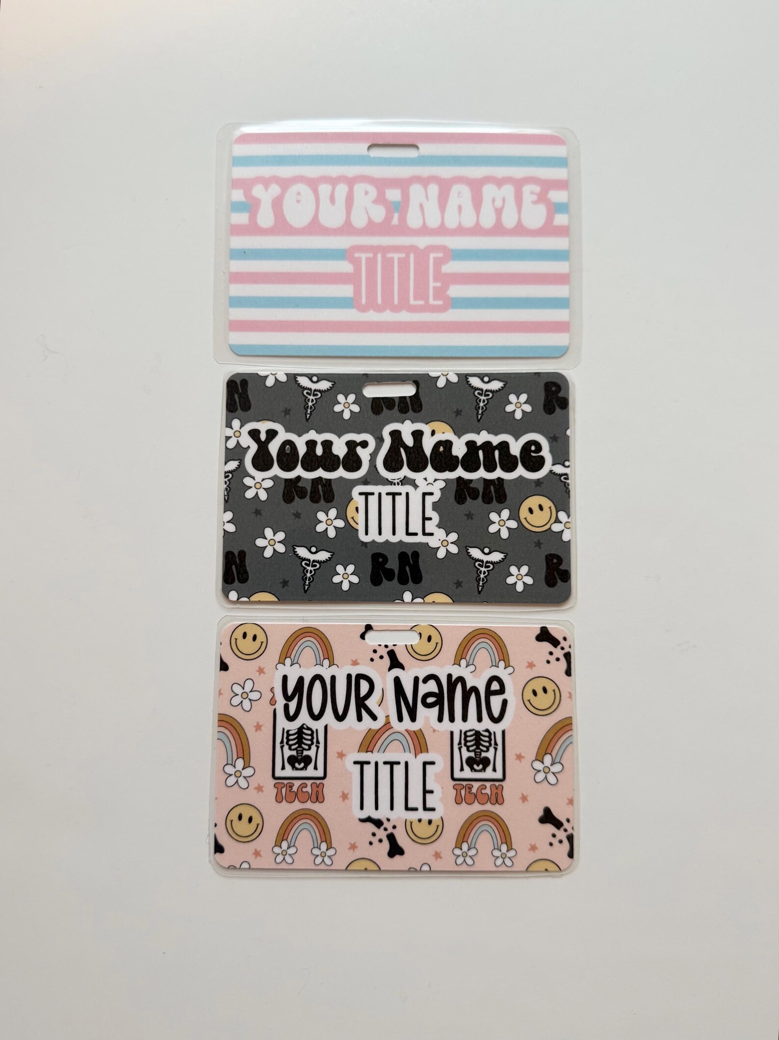 Personalized Badge Name Tag, Laminated Badge Back, Badge Name Card ...