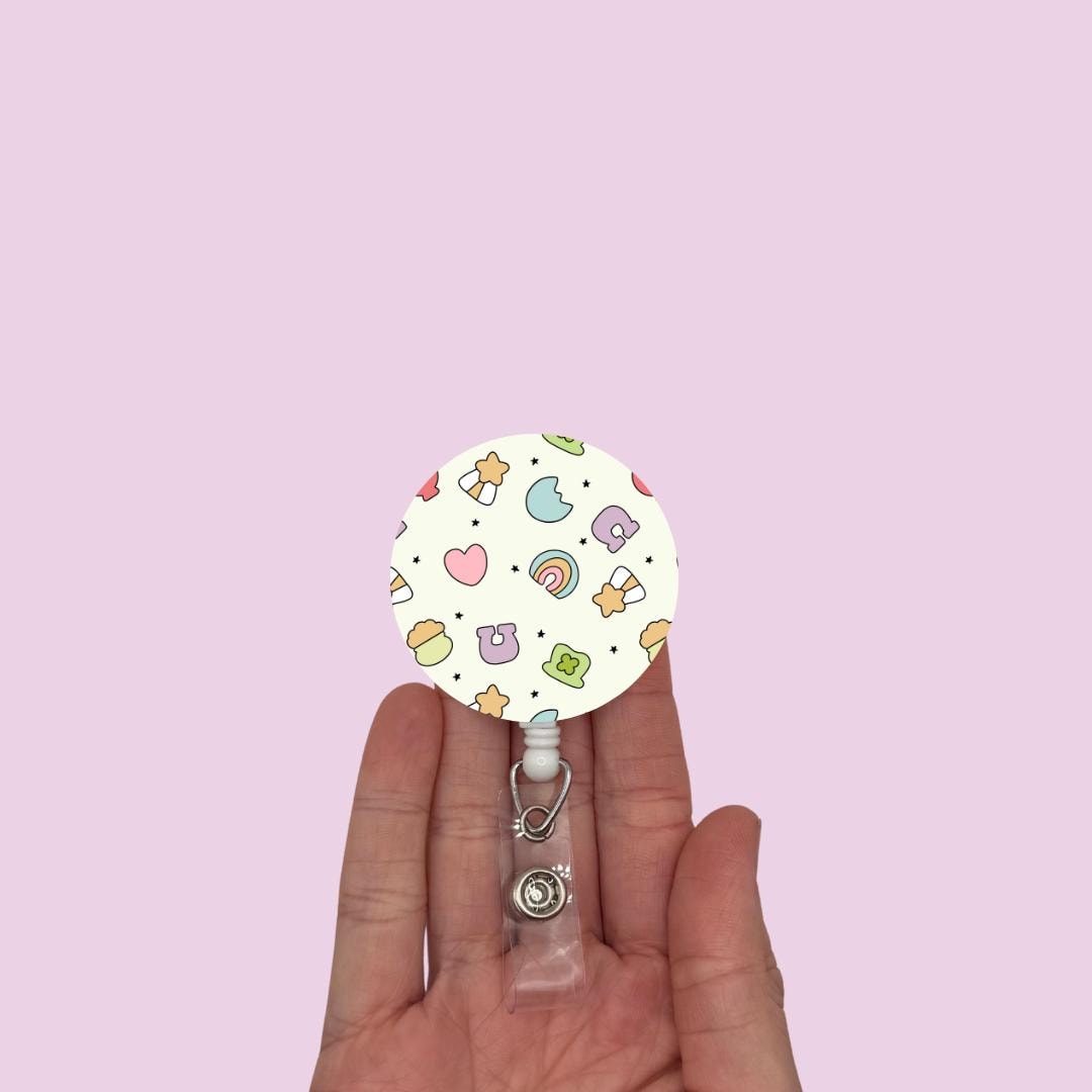 Lucky Cereal Badge Reel Topper, Acrylic Badge Reel Topper ...