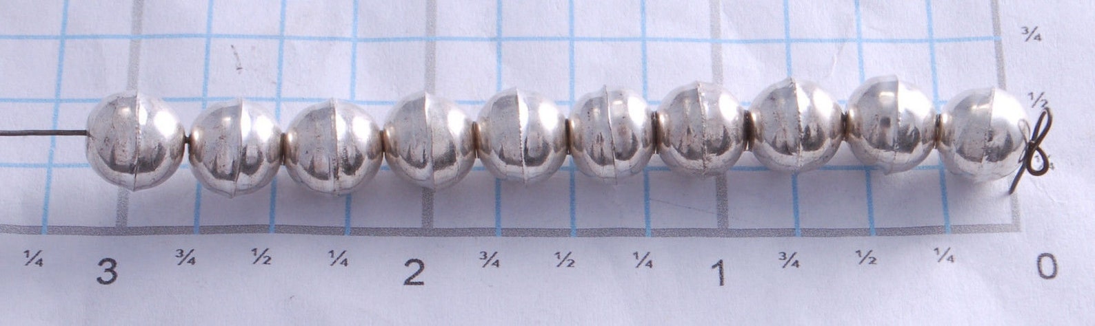 Sterling Silver Bench Made Beads 8mm (pack of 10 Beads) DB4B - Etsy