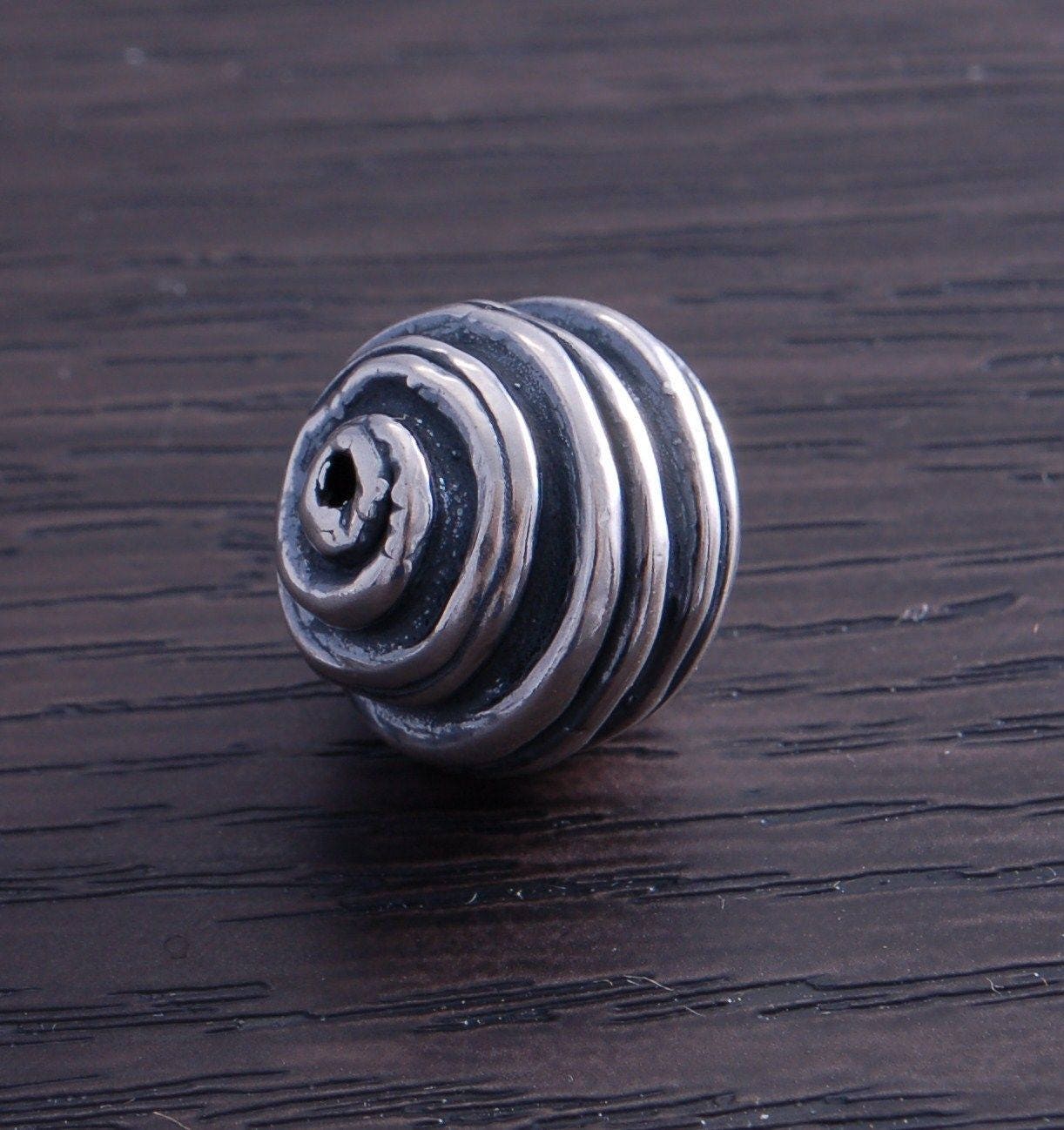 Sterling Silver Artistic Bead Swirl Design 14mm (sold Individually ...