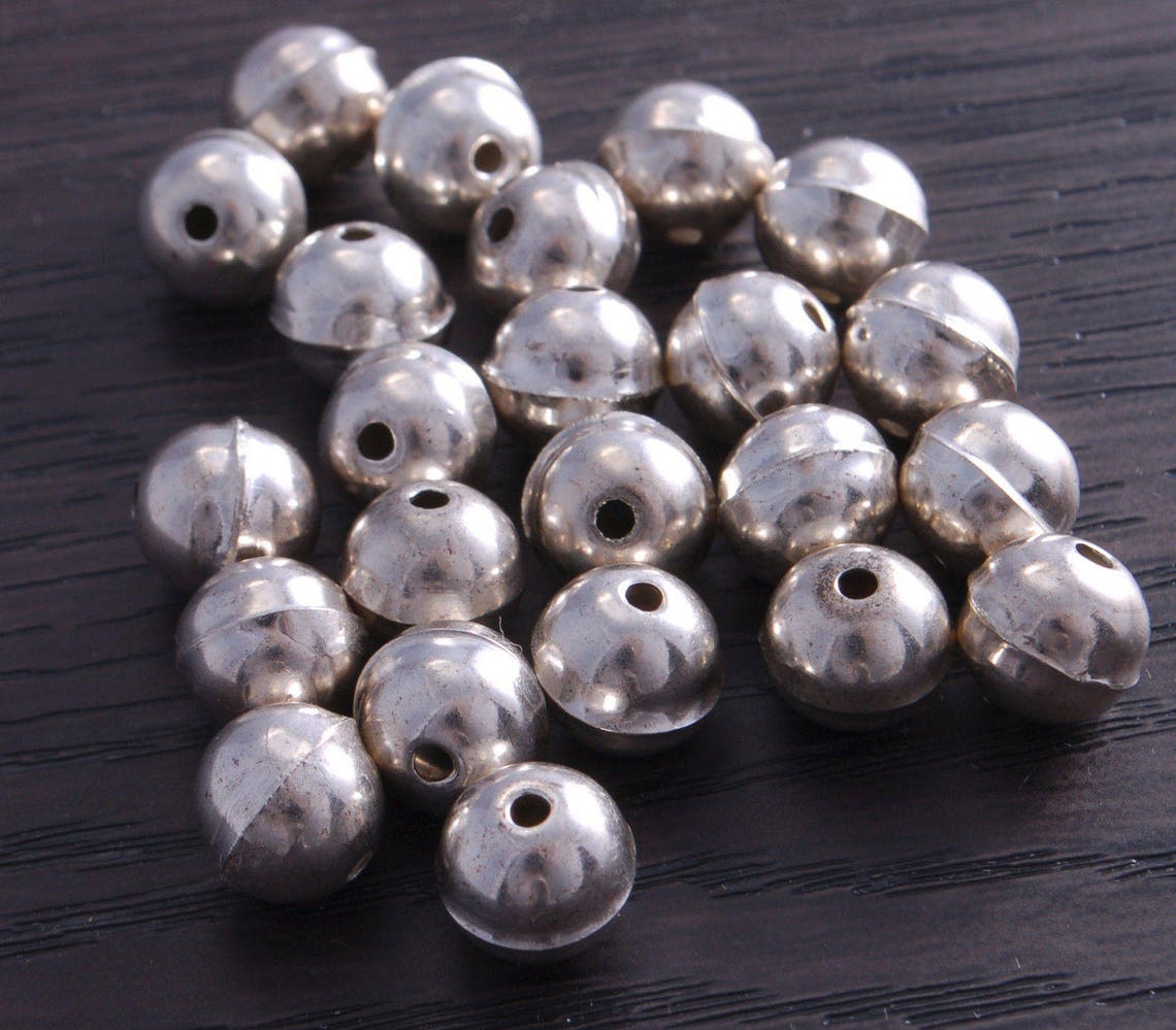Sterling Silver Bench Made Beads 8mm (pack of 10 Beads) DB4B - Etsy