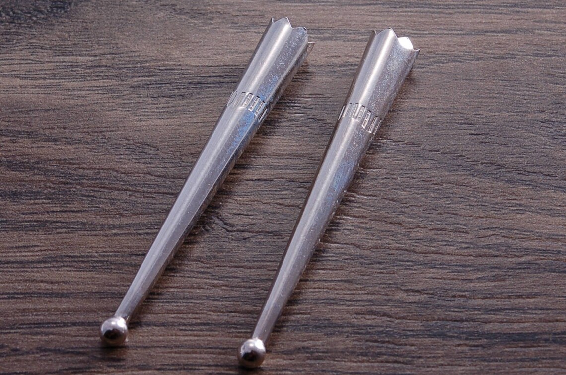 Sterling Silver Bolo Tie Tips 3mm Ball DB2J - Etsy