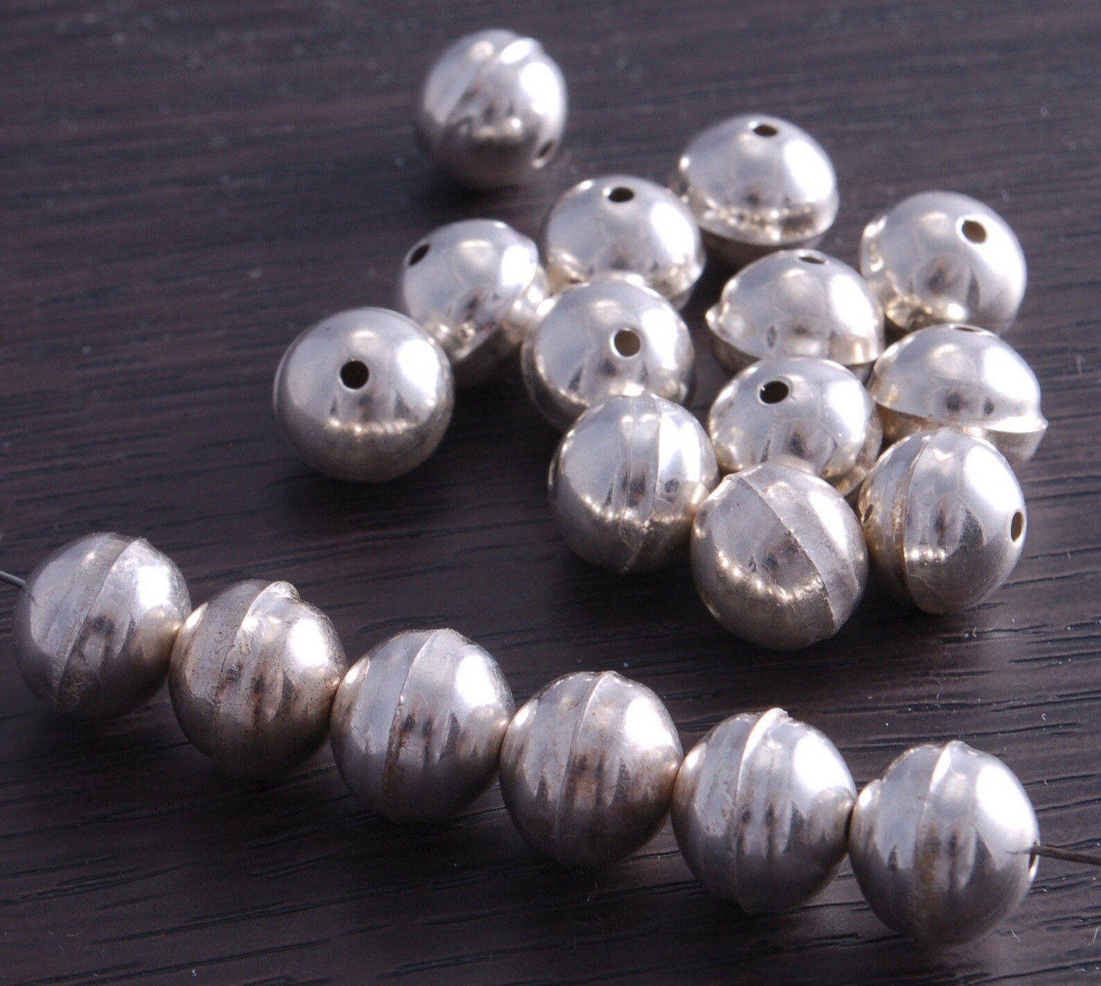 Sterling Silver Bench Made Beads 10mm (pack of 5 Beads) DB4D - Etsy