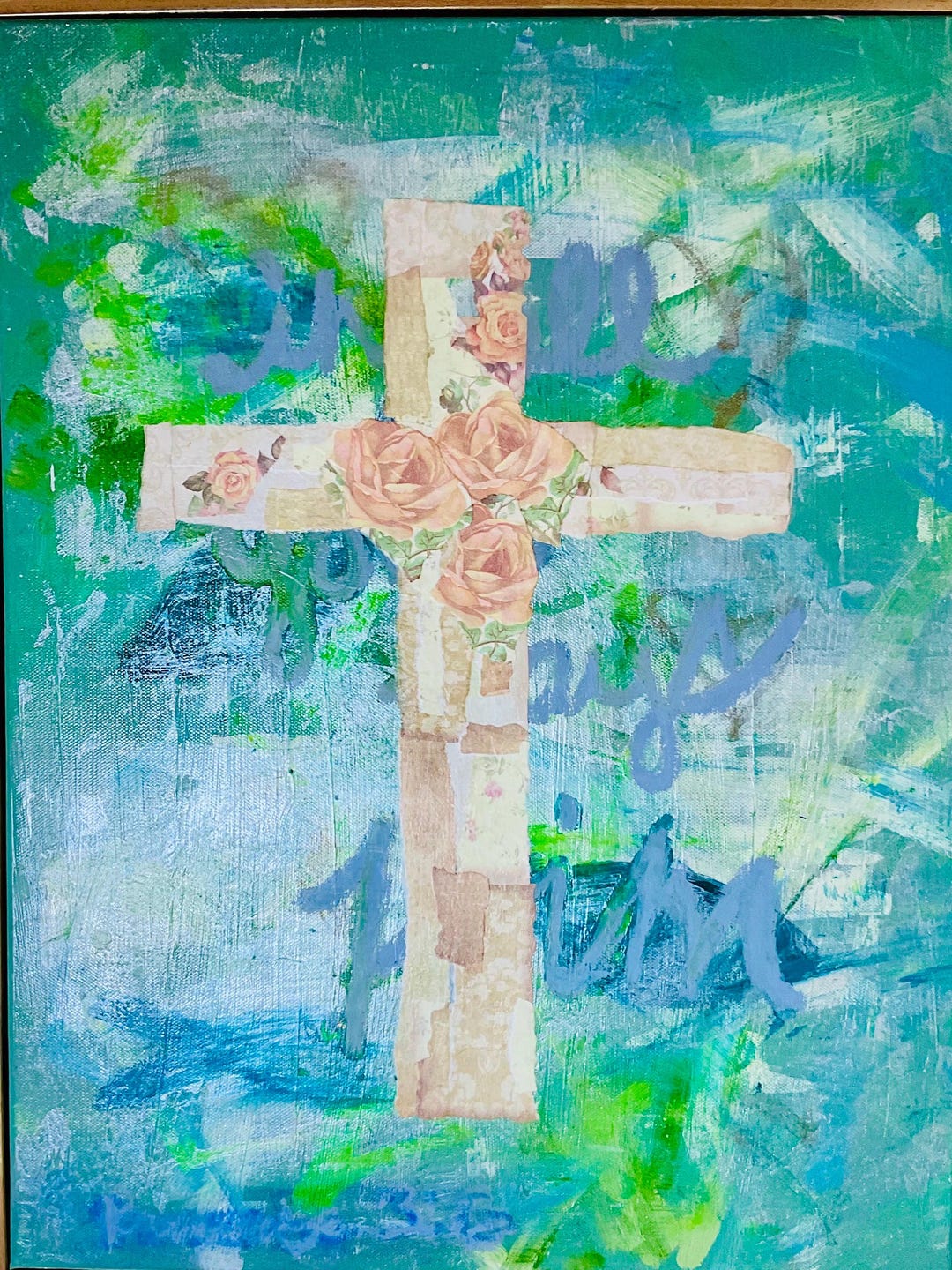 Series of Collage Crosses, Miced Media Art, Christian Art, Art With a ...