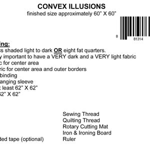 Convex Illusions Quilt Pattern Digital File Download - Etsy