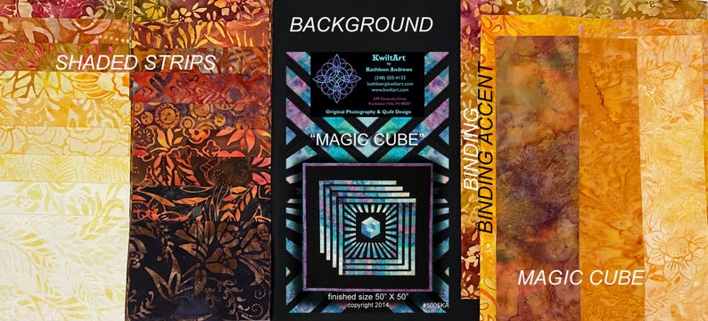 Magic Cube Quilt Kit - Brown Gold - Etsy