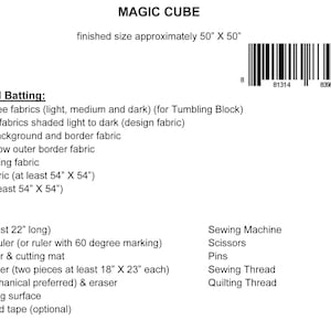 Magic Cube Quilt Pattern Digital File Download - Etsy