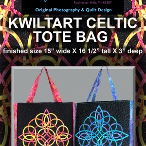 Kwiltart Celtic Tote Bag Pattern - Etsy