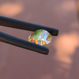 5.88ct 10.3mm White Clear Synthetic Rutile Loose Gemstone - Etsy