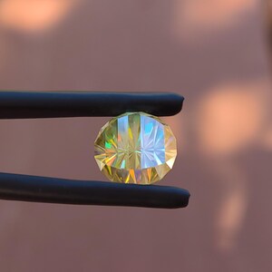 5.88ct 10.3mm White Clear Synthetic Rutile Loose Gemstone - Etsy