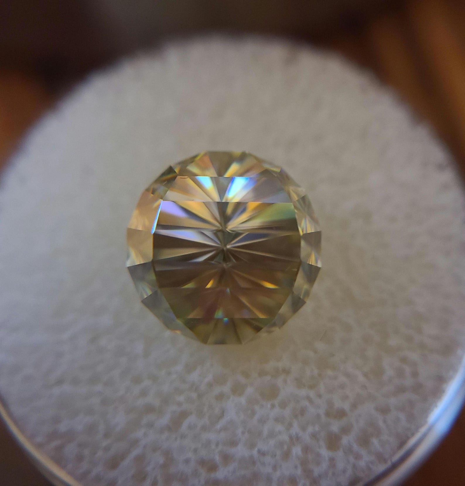 5.88ct 10.3mm White Clear Synthetic Rutile Loose Gemstone - Etsy