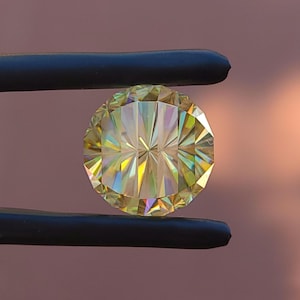 5.88ct 10.3mm White Clear Synthetic Rutile Loose Gemstone - Etsy