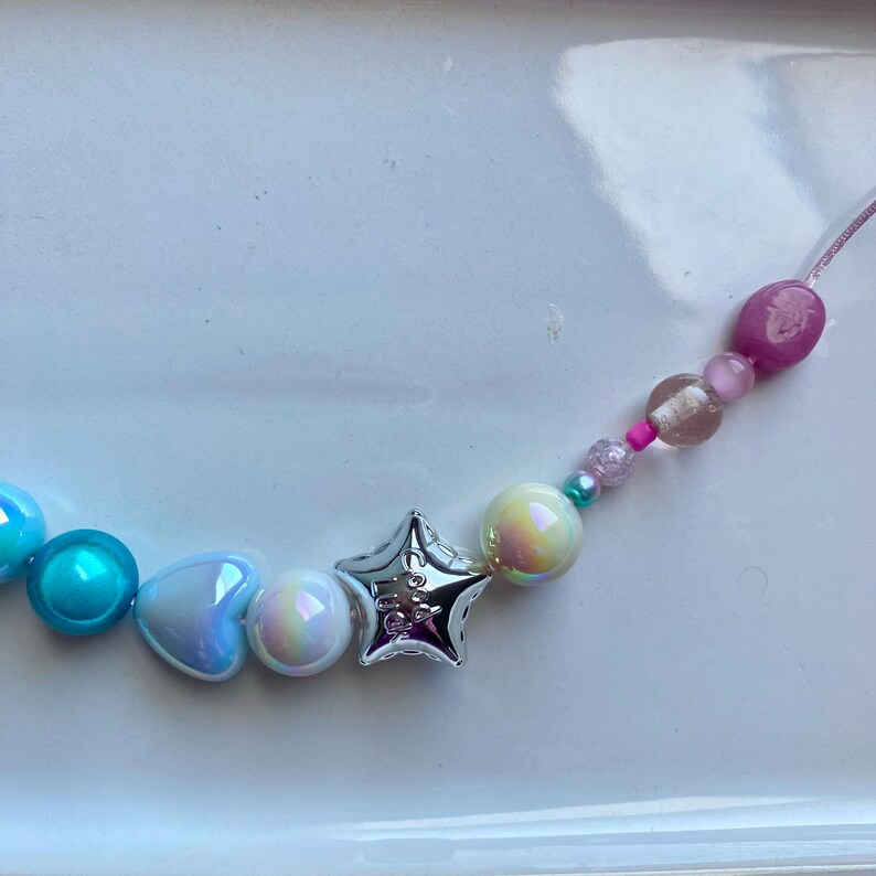 Blue Silver Star Good Luck Charm Necklace - Etsy