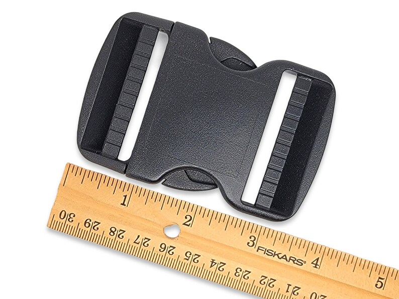 2-inch Wide Black Plastic Side-release Buckle With Double Adjustment ...
