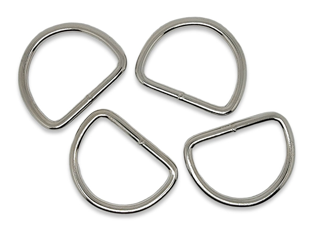 2-inch Nickel-plated D-rings 5.5 Mm Heavy Duty, Welded D-rings Great ...