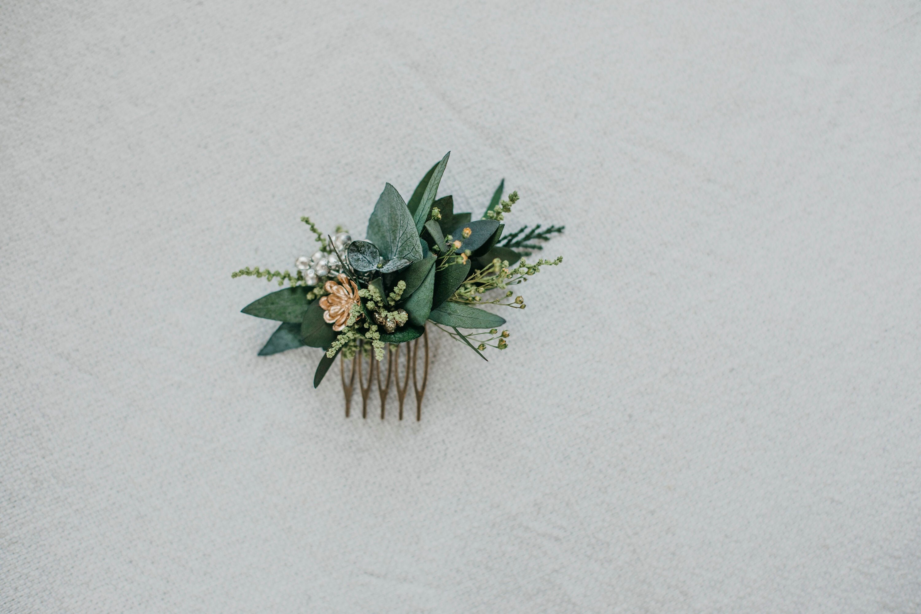 EUCALYPTUS Small Comb Minimal Green Preserved | Etsy