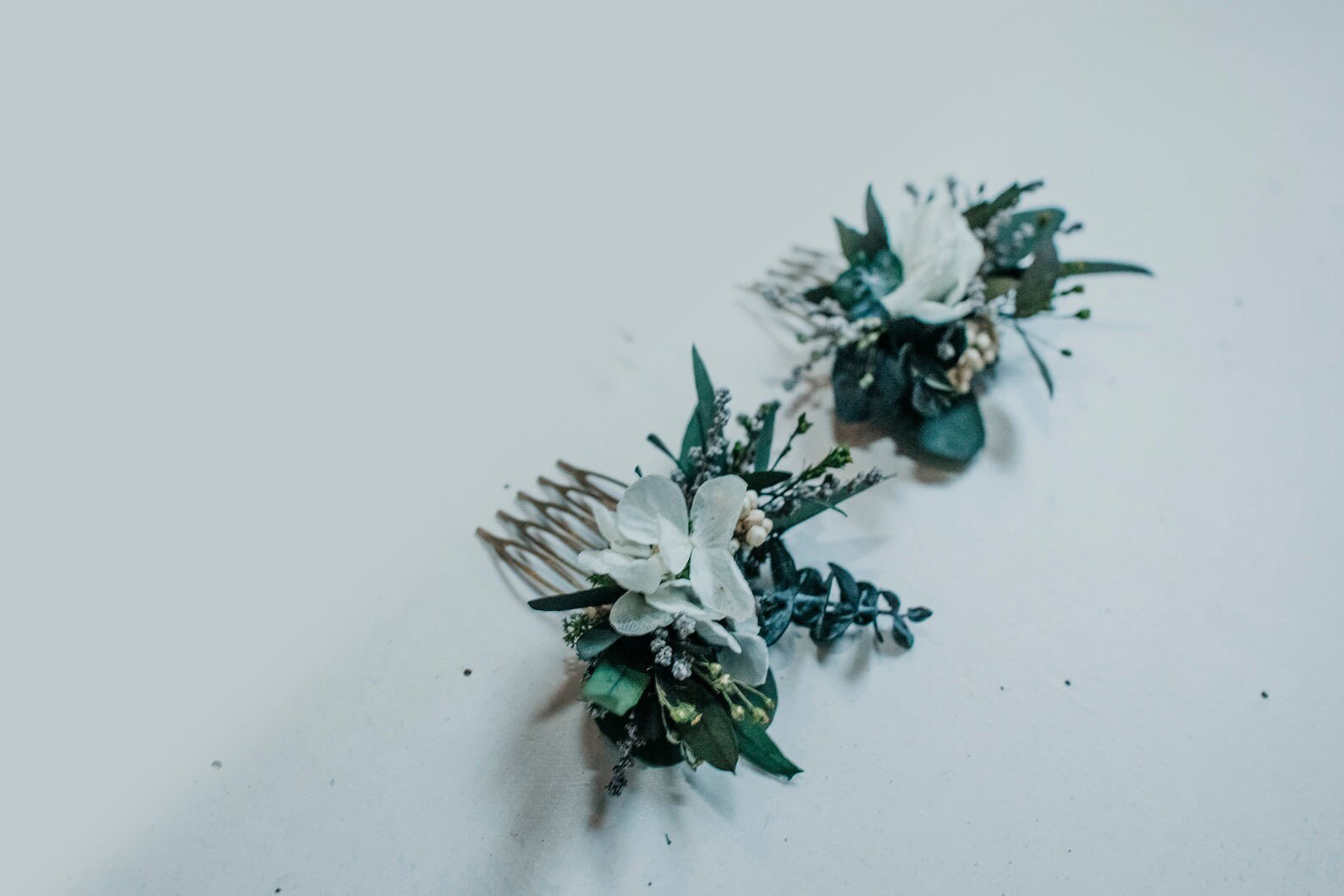 EUCALYPTUS Small Comb Minimal Green Preserved | Etsy