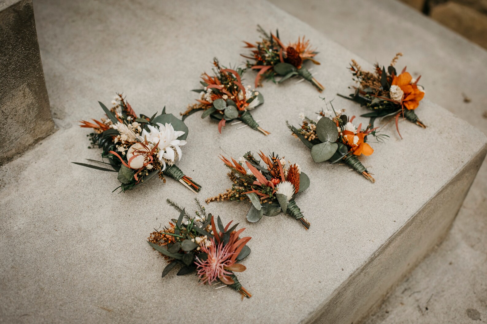 ESSAHELA Standard Buttonhole Dark Greenery White Ivory - Etsy