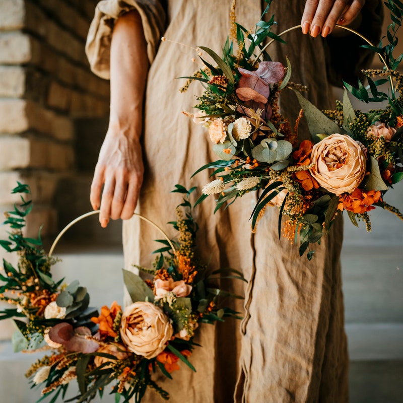Floral Hoop Centerpiece - Etsy