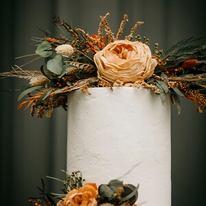 KALLALA Cake Topper Set | Wild Light Orange Ivory Peach Wedding Cake ...