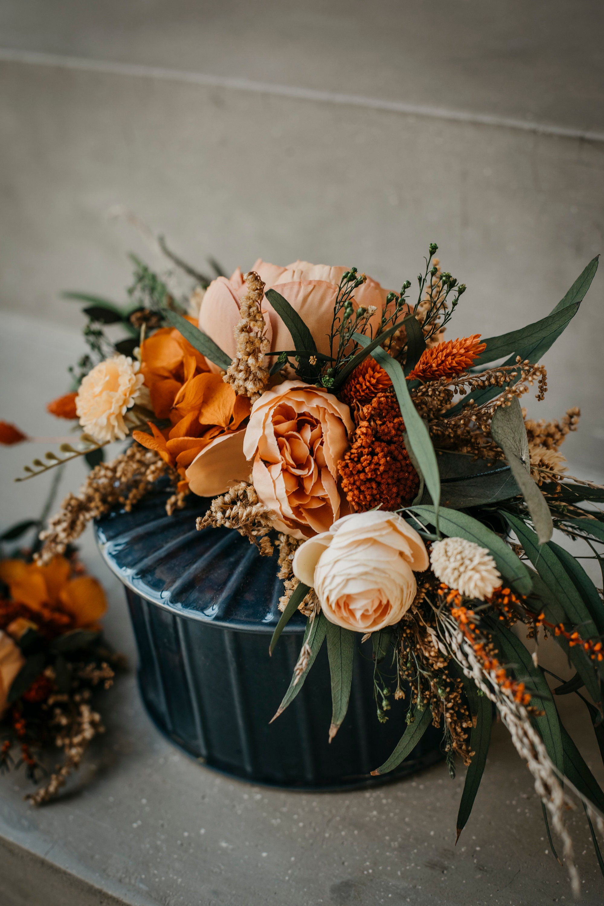 KALLALA Bigger Cake Topper | Wild Light Orange Ivory Peach Wedding Cake ...